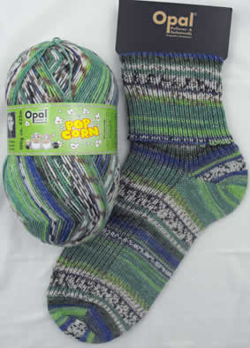Opal Popcorn 9105 Micha & Conny sock / glove knitting yarn